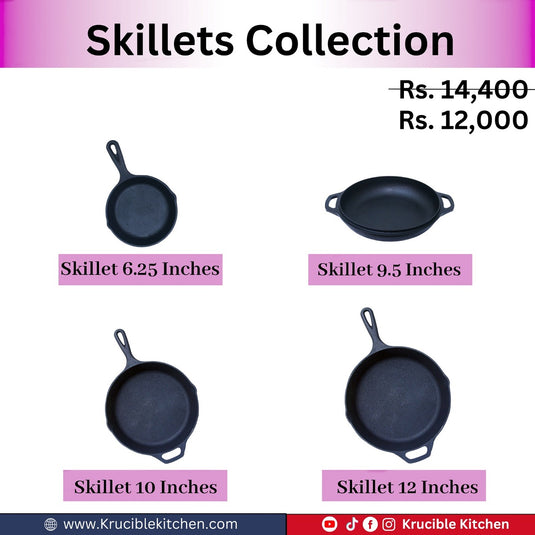 Krucible Kitchen Cast Iron Cookware and Serve-ware, Made in Pakistan ...