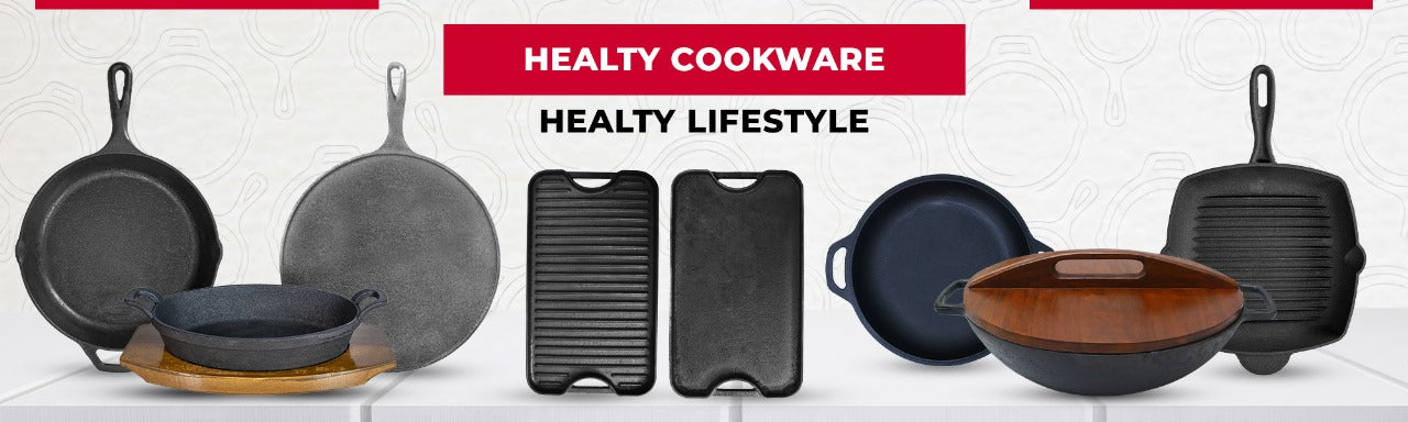 Krucible Kitchen Cast Iron Cookware and Serve-ware, Made in Pakistan