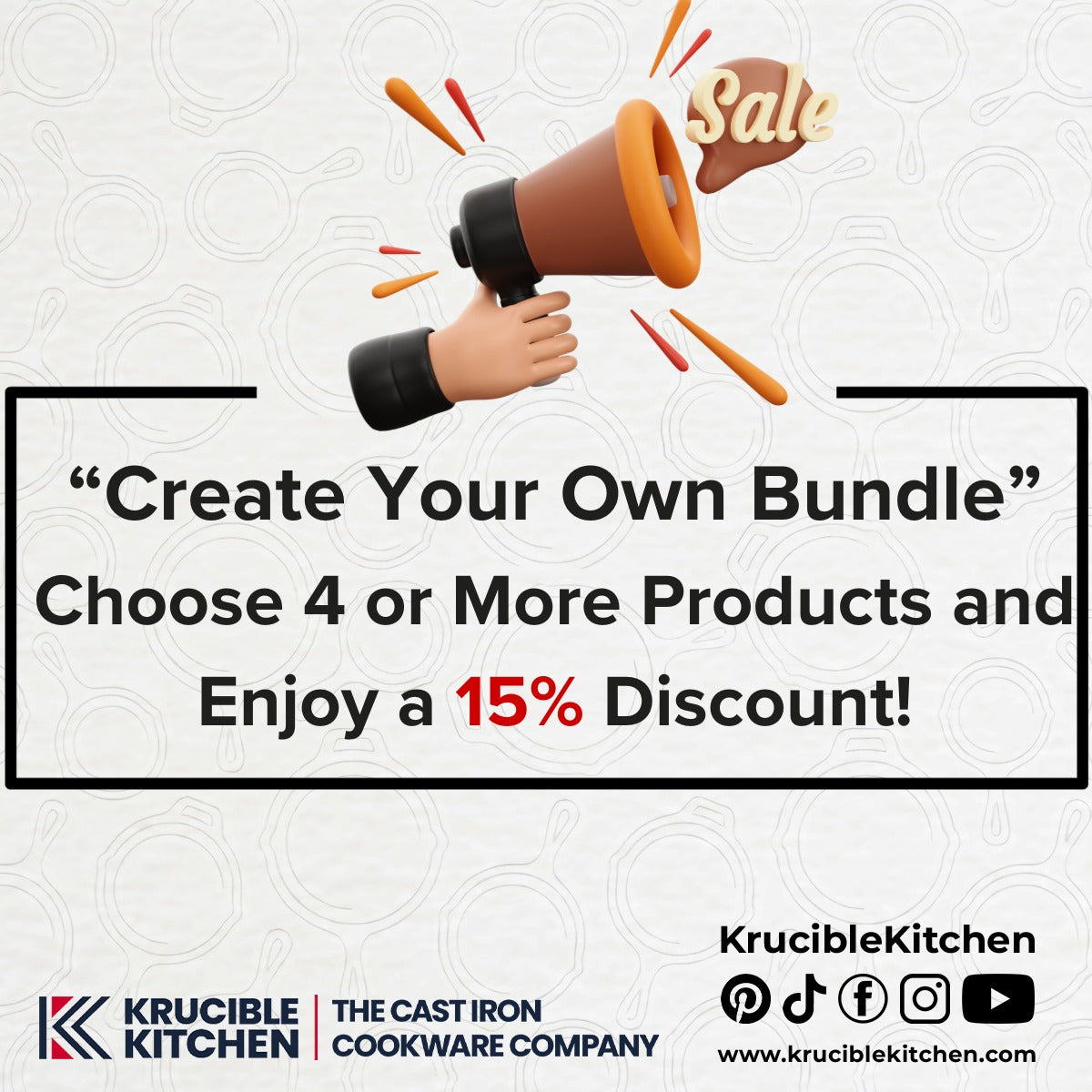 Krucible Kitchen Cast Iron Cookware and Serve-ware, Made in Pakistan – KrucibleKitchen